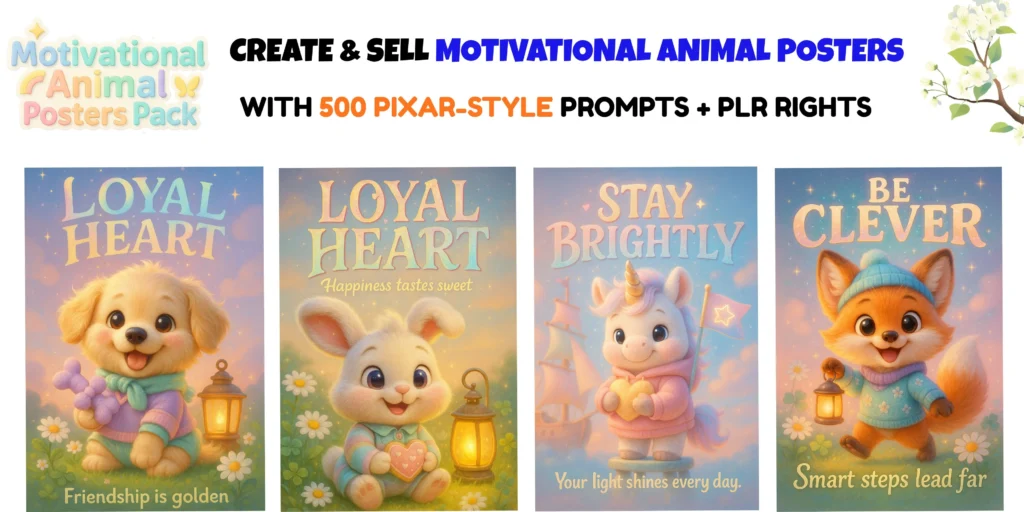 Motivational Animal Posters Pack (PLR) Review - Jane Quimby